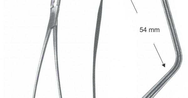 DEBAKEY-SATINSKY FORCEP POINT 54mm 27.5CM